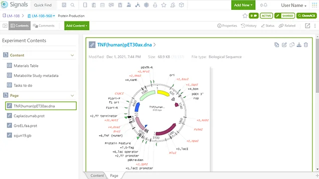 Signals Notebook: Electronic Lab Notebook ELN | Revvity Signals Software